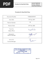 Stop Work Procedure Overview | PDF | Safety | Risk