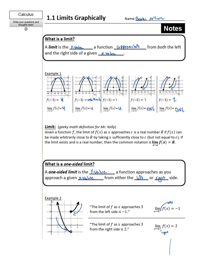 Notes Limits Graphically | PDF | Theoretical Computer Science ...