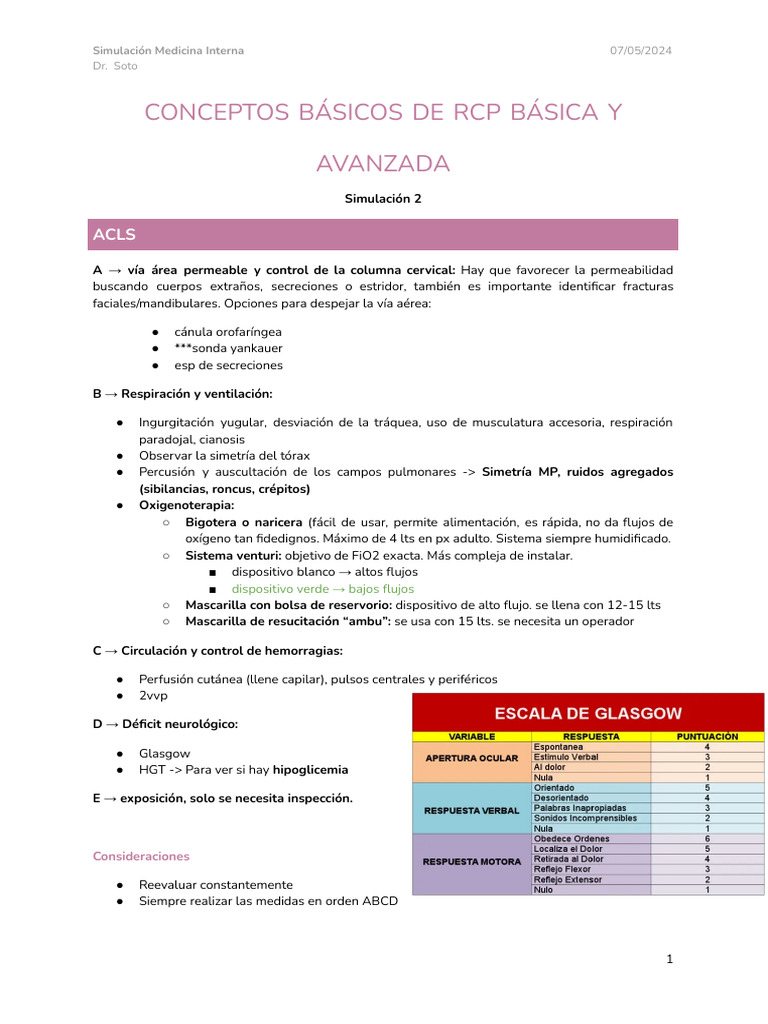 2. Conceptos básicos de rcp básica y avanzada | PDF | Reanimación ...
