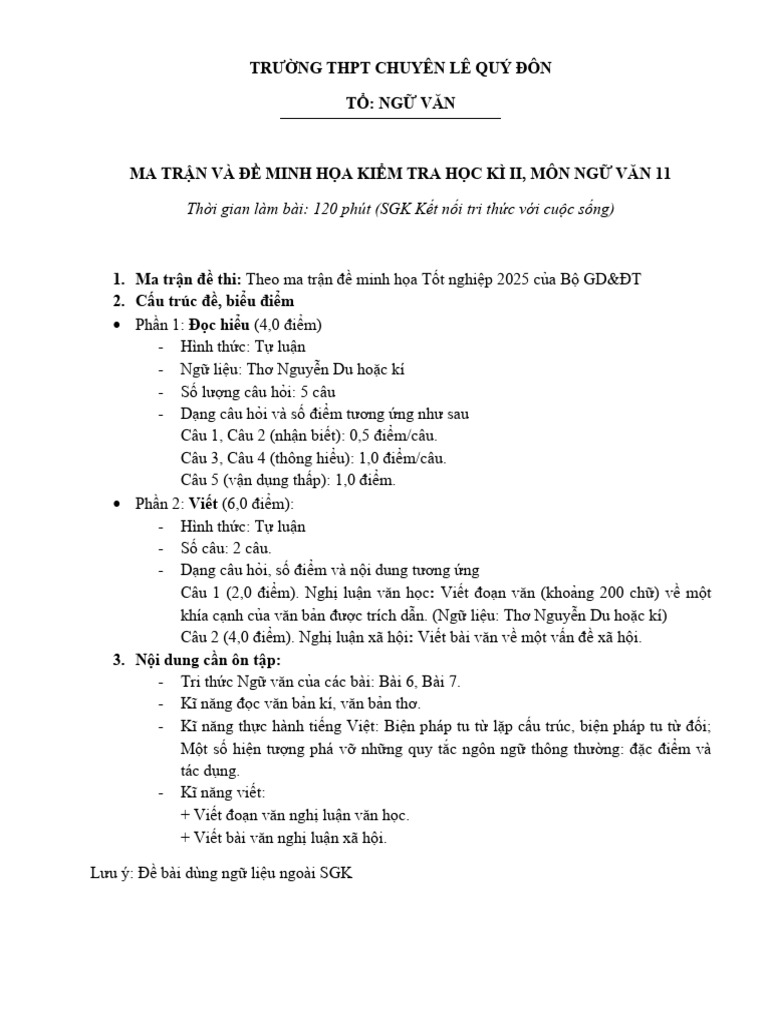 De Minh Hoa Giua HK2-11-2024 | PDF