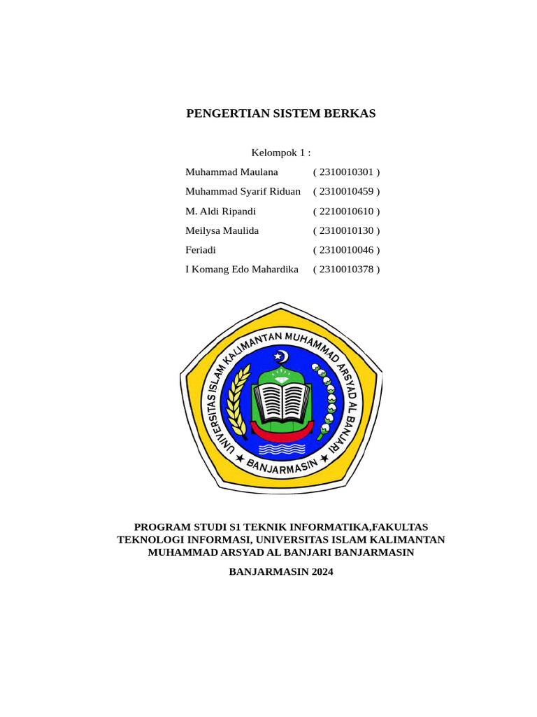 Pengantar Sistem Berkas Komputer | PDF
