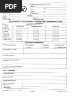 Lysholm Knee Scoring Scale Questionnaire | PDF | Knee | Pain