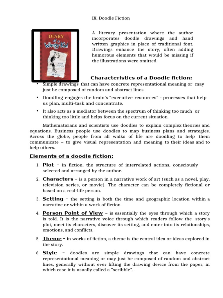 Understanding Doodle Fiction Elements | PDF