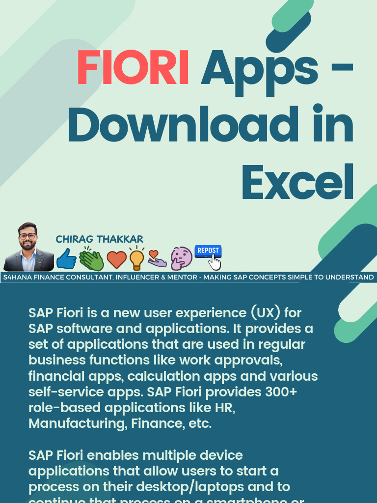 Fiori Apps in Excel | PDF | Career & Growth | Business