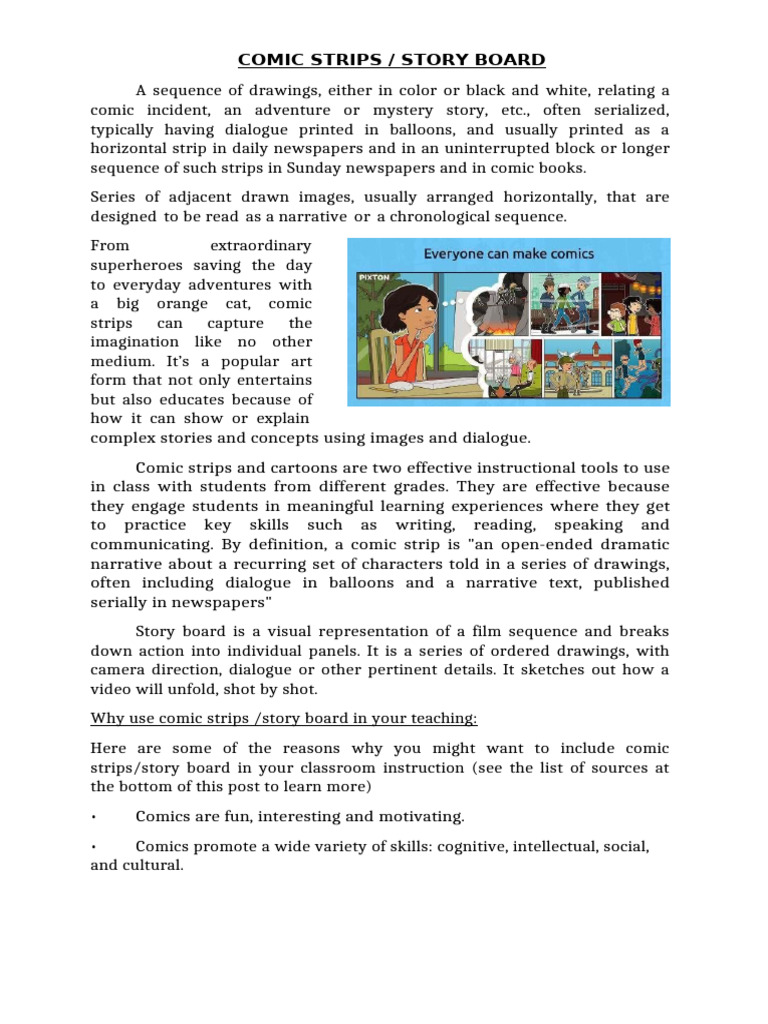 Teaching with Comic Strips | PDF | Comic Strips | Narrative