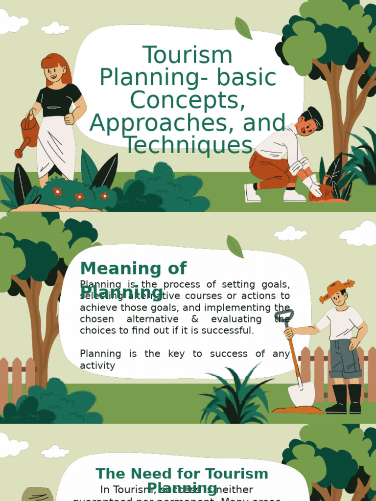 Tourism Planning - Basic Concepts, Approaches, and Techniques | PDF ...