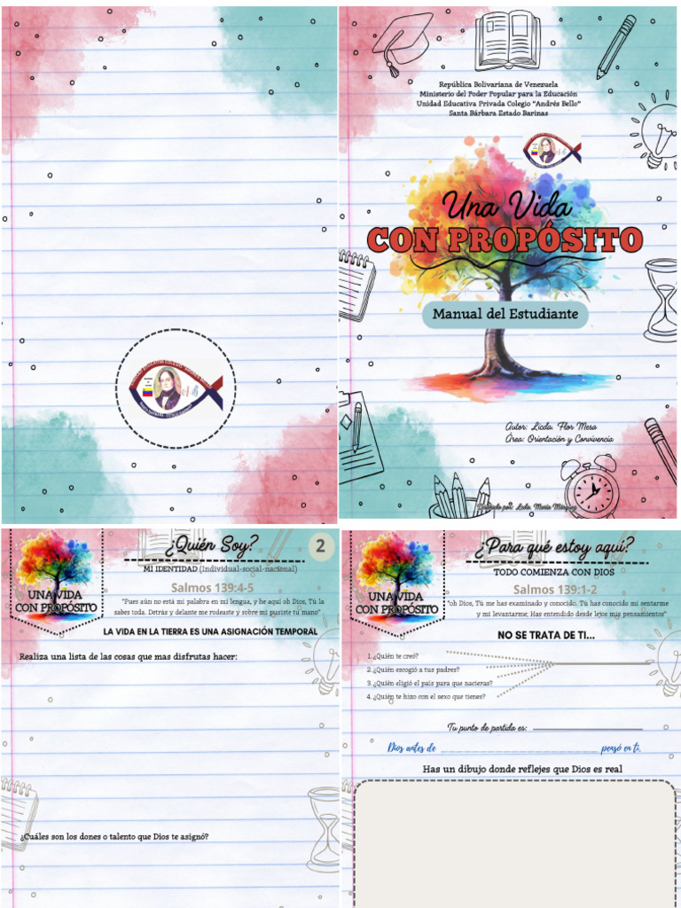 Manual Una Vida Con Proposito Andrés Bello | PDF