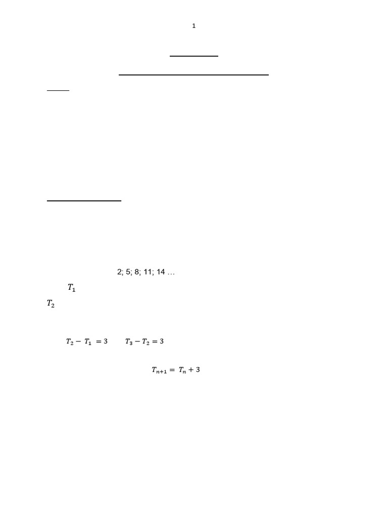 Grade 10 Module 12. Number Pattern Notes | PDF | Sequence | Numbers