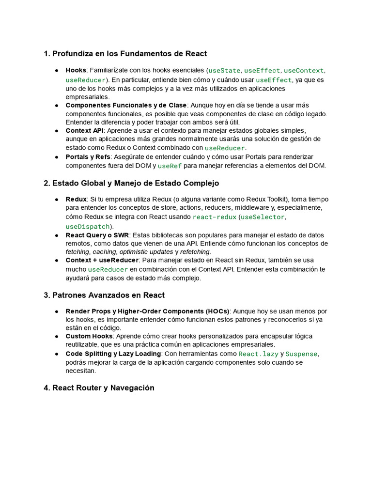 Guía React para Desarrolladores Empresariales | PDF | Ingeniería de ...