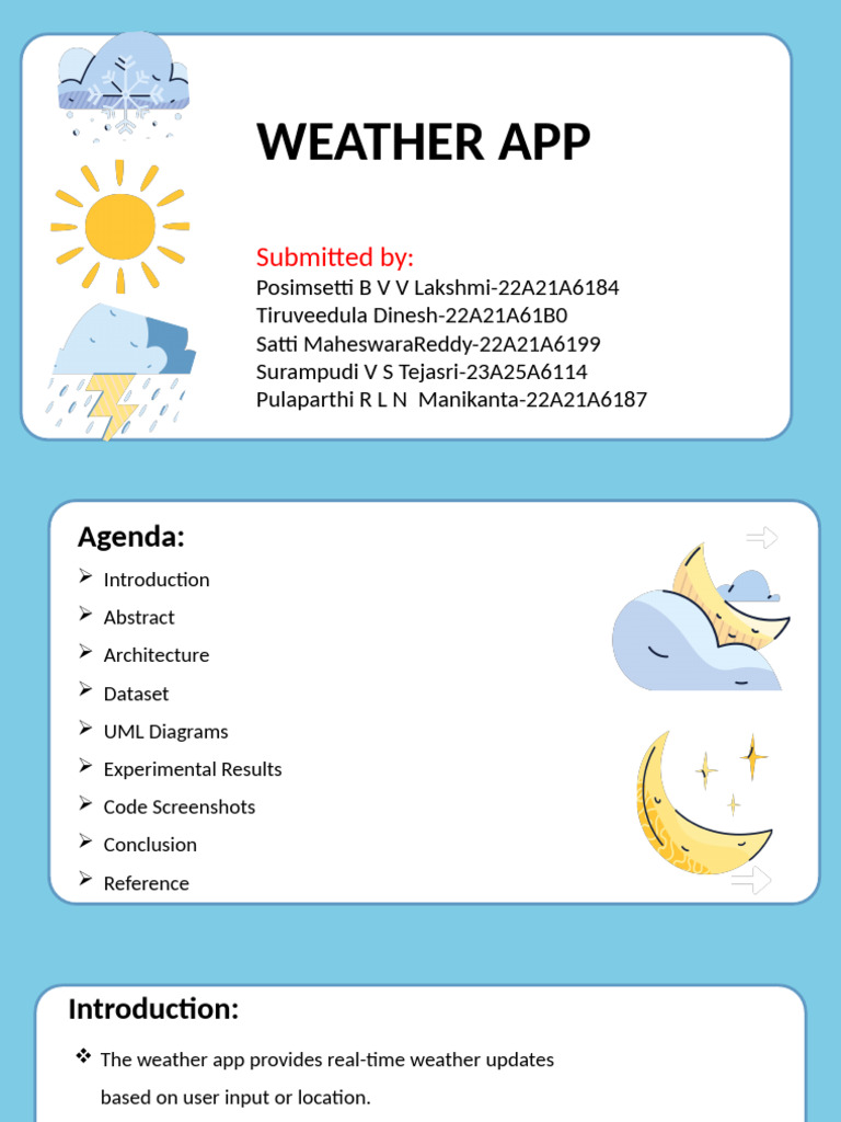 Real-Time Weather App Overview | PDF