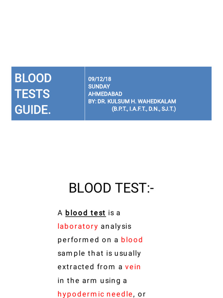 Blood Test | PDF | Alanine Transaminase | Luteinizing Hormone