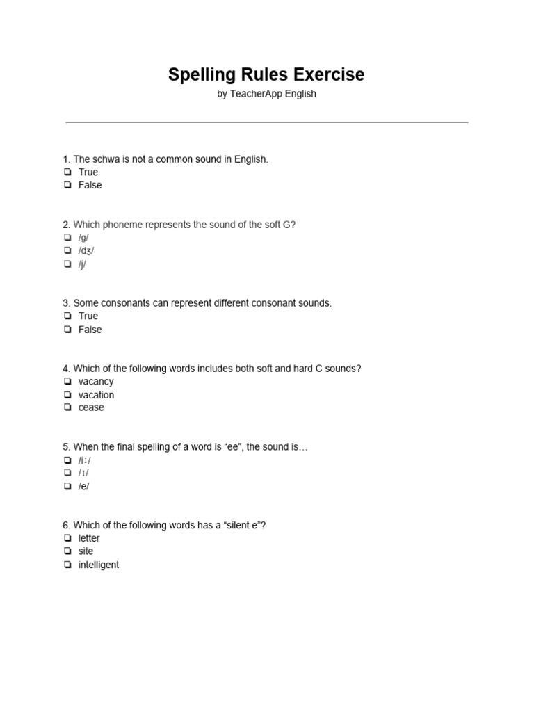 Spelling Rules2 | PDF | Language Arts & Discipline