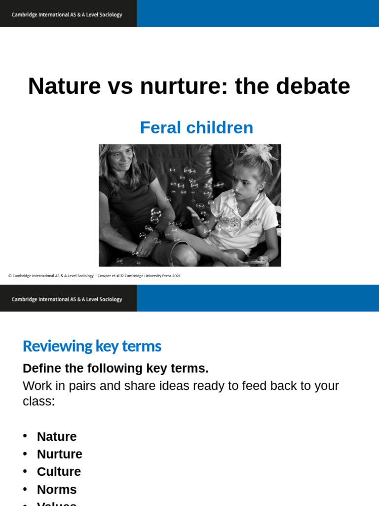 Nature vs Nurture: Feral Children Debate | PDF | Socialization | Childhood