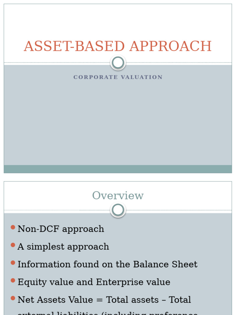 Asset Based Approach | PDF
