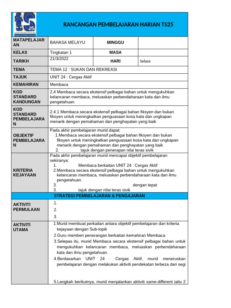 UNIT 24 - Cergas Aktif | PDF