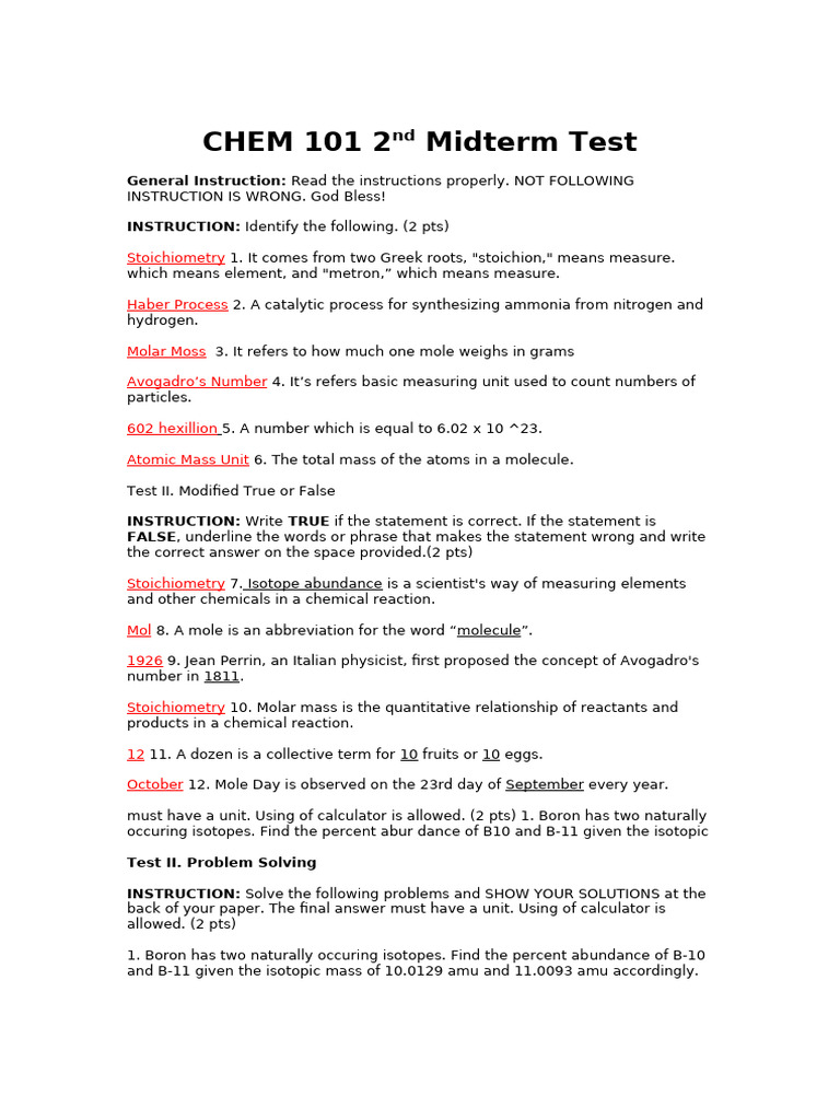 Chasca | PDF | Mole (Unit) | Stoichiometry