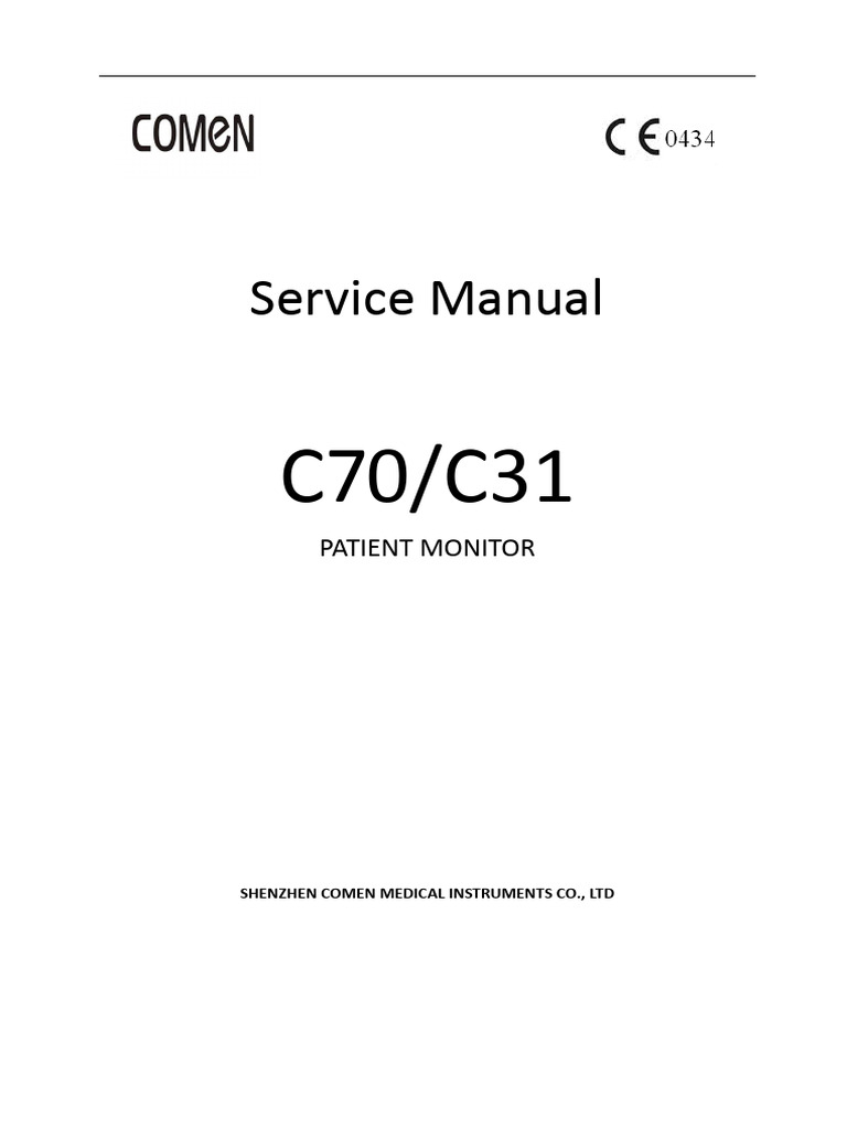 Manual de Servicio - C70 Comen | PDF | Heart | Physiology