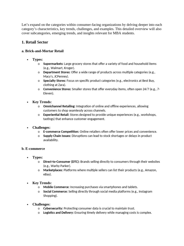 Consumer Facing Categories | PDF | Retail | Cosmetics