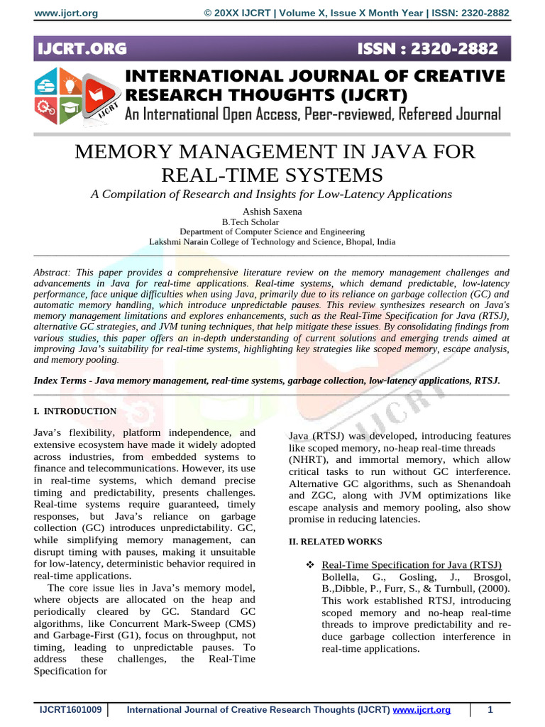 IJCRT_271441 | PDF | Java (Programming Language) | Software Engineering