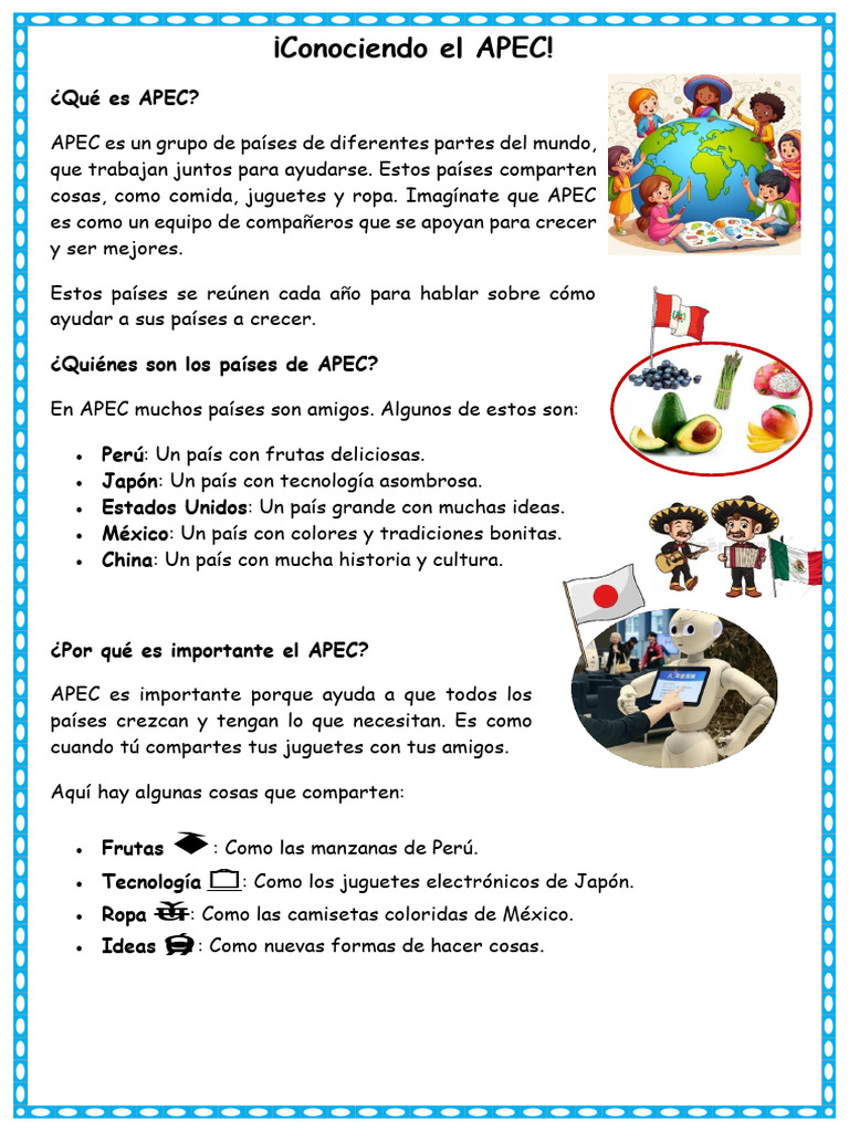 Leemos Sobre El Apec | PDF | Ciencias sociales | Estudios de idiomas extranjeros