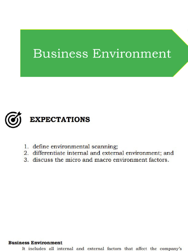 Environmental Scanning for Business Success | PDF | Macroeconomics ...