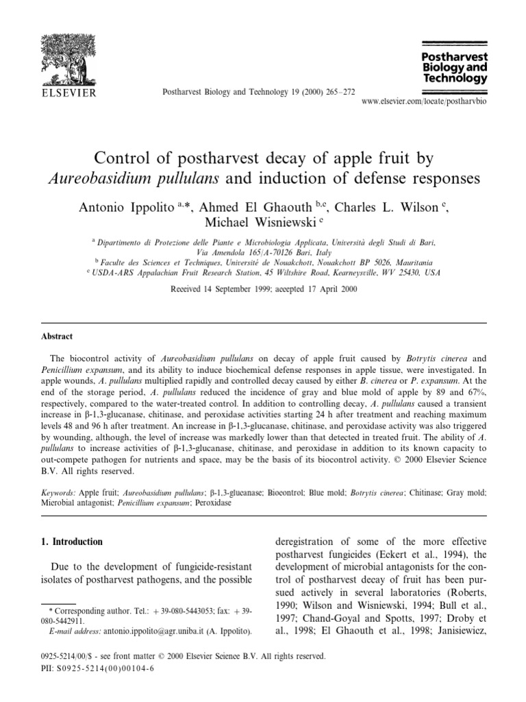 Biological Control of Apple | PDF | Fungus