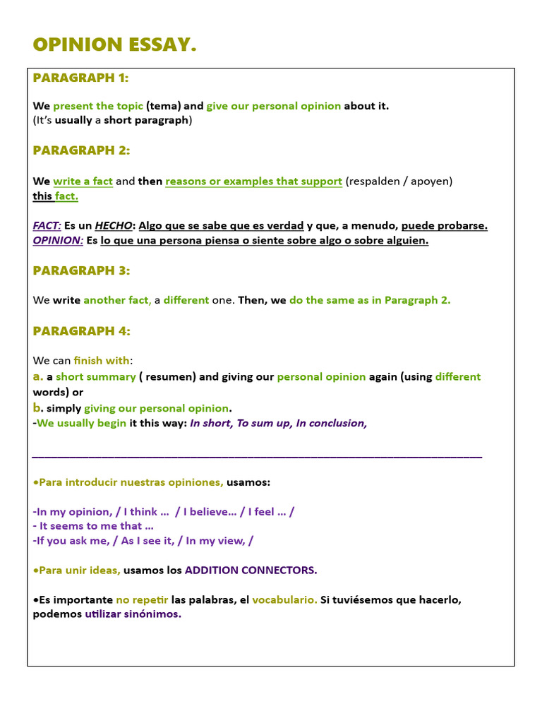Opinion Essay | PDF