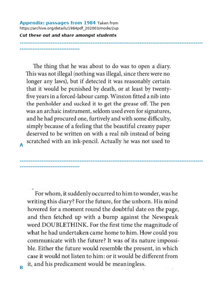 Lesson 3 Appendix 1984 | PDF | Technology & Engineering
