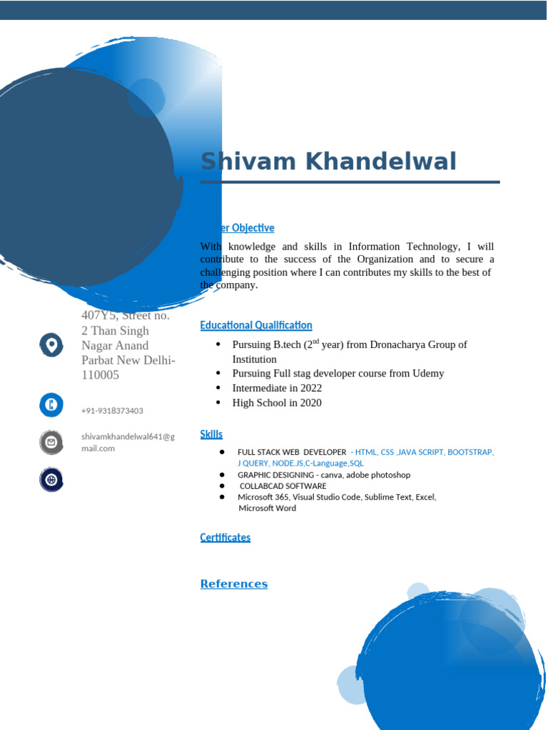 Shivam Resume | PDF