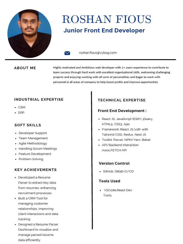 Aspiring Web Developer Profile | PDF