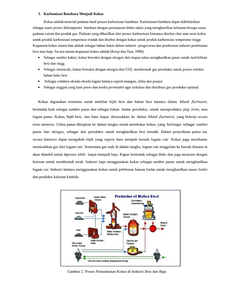 Proses Karbonisasi Batubara Menjadi Kokas | PDF