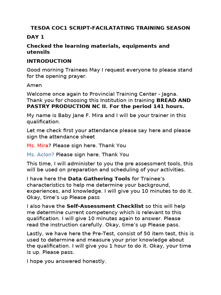 Coc1-Demonstration - Mira | PDF | Career & Growth