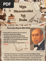 Tula Sa Panahon NG Amerikano at Dula | PDF