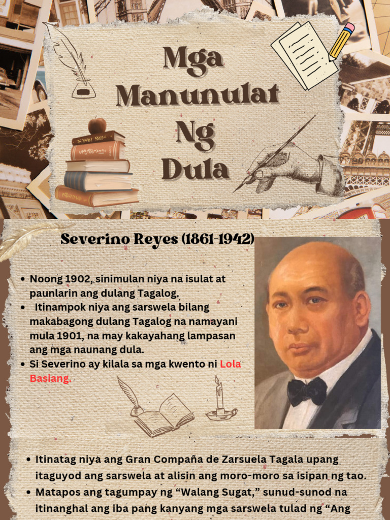 Mga Manunulat NG Dula - 061739 | PDF