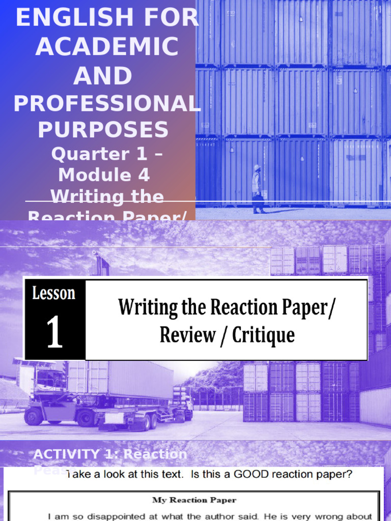 Eapp Q1 M4 | PDF | Communication | Thought