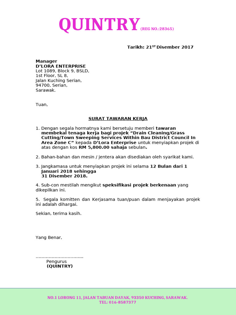 D'lora Enterprise - Grass Cutting | PDF