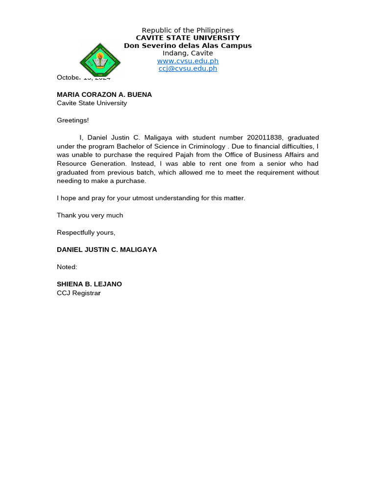 Letter Oba | PDF