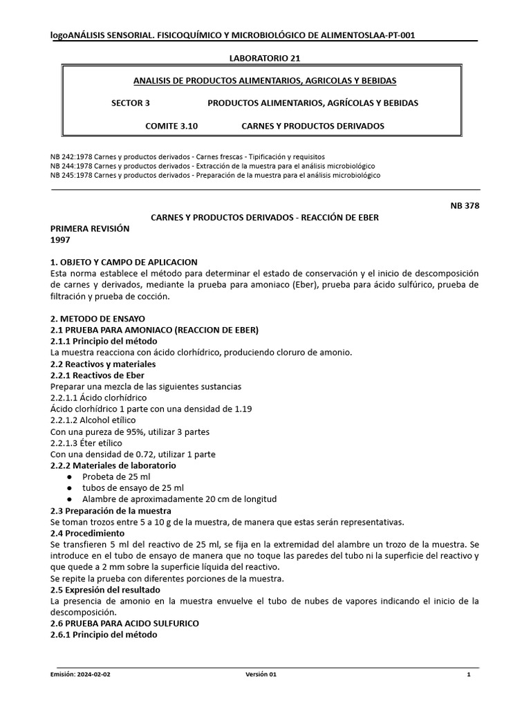 L21 Comit - 3.10 Carnes y Productos Derivados | PDF | Carne | Alimentos