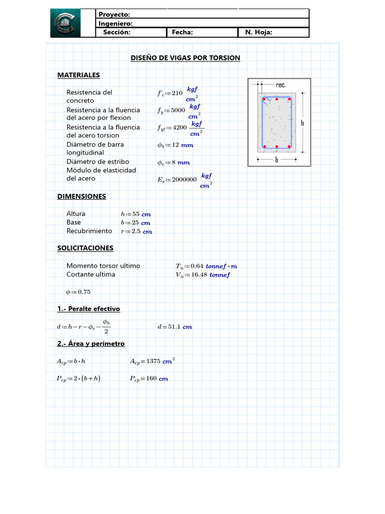 CADIC Diseño de Vigas Por Torsion | PDF | Mecánica | Esfuerzo de torsión