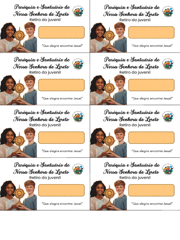 Crachá Retiro Juvenil - pdf2 | PDF