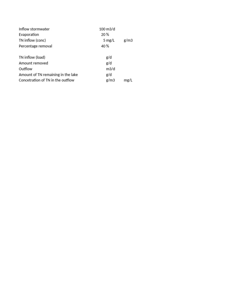 Week 1 Lecture Examples Template | PDF | Discharge (Hydrology) | Stormwater