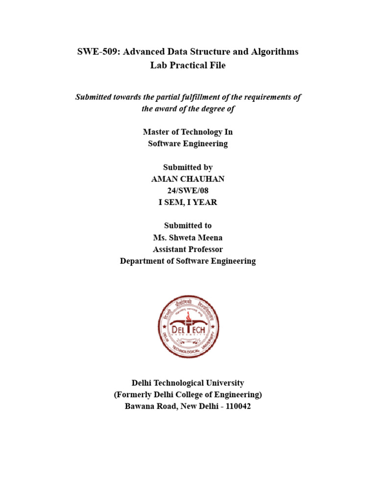 Ads Combined | PDF | Algorithms And Data Structures | Computer Programming