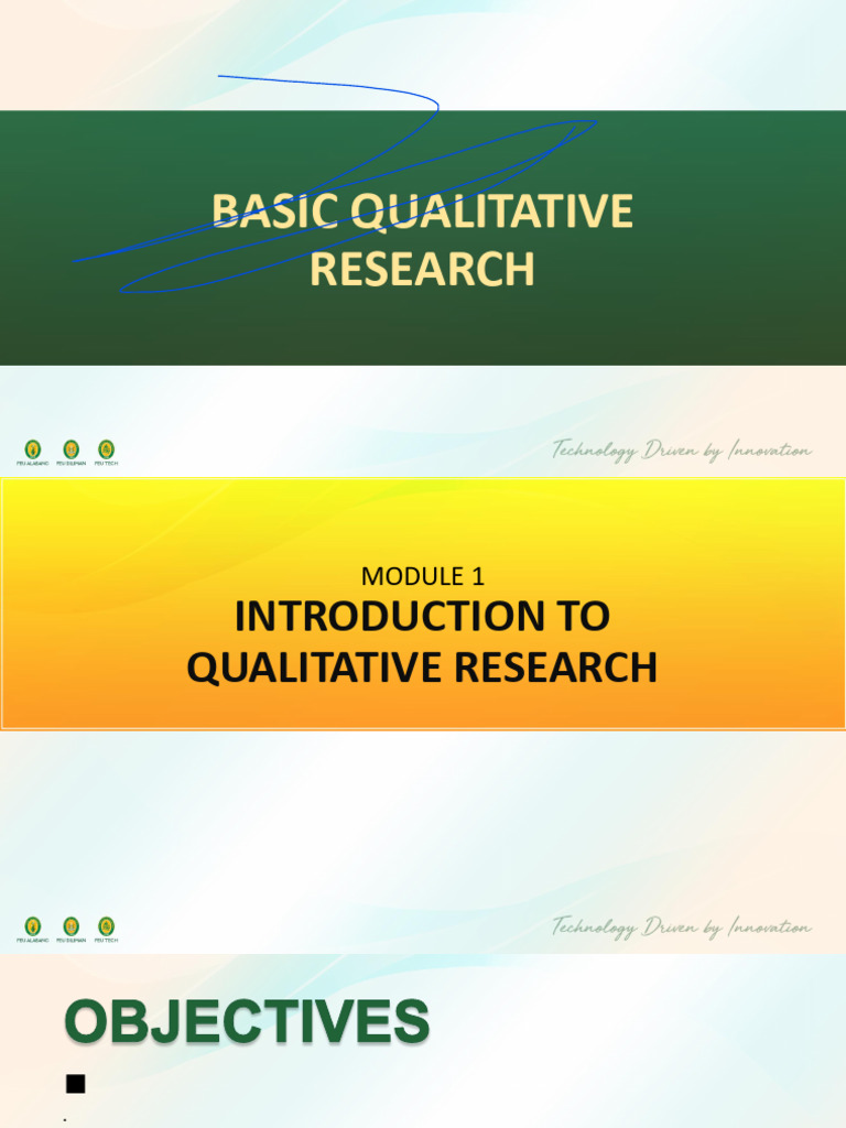 Module 4 - Basic Qualitative Research0 | PDF | Qualitative Research ...