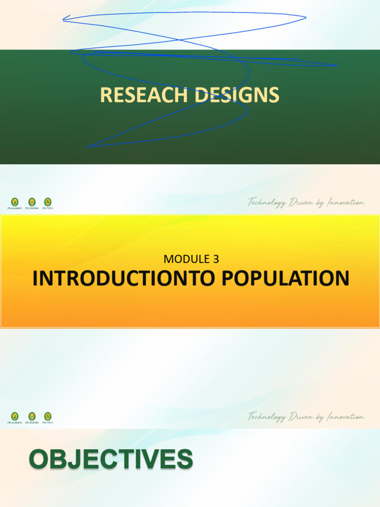 Module 3 - Research Designs0 | PDF | Sampling (Statistics) | Science