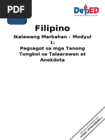 Filipino6 q2 Mod1 Talaarawan-at-Anekdota | PDF