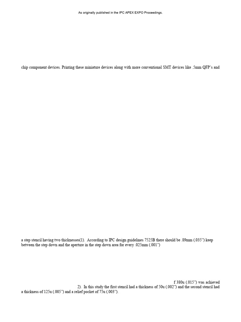 Optimizing Stencil Printing for Miniature SMT Components | PDF
