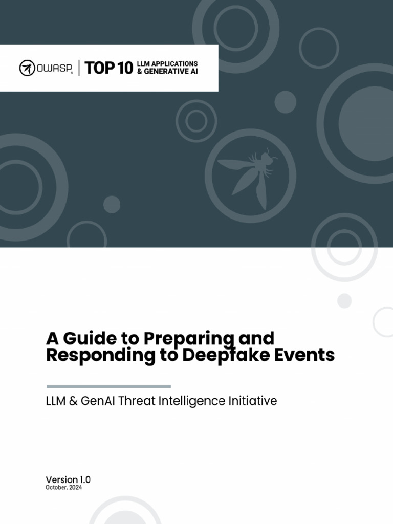 Owasp Guide For Preparing and Responding To Deepfake Events | PDF ...