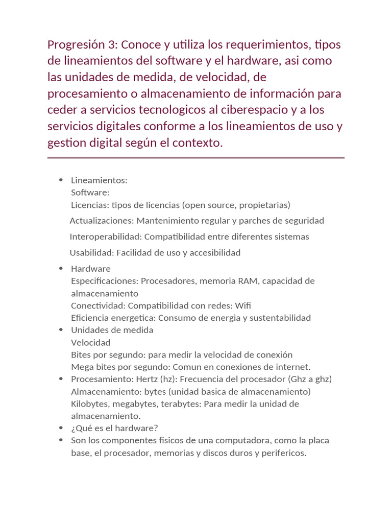 Progresión 3 | PDF | Hardware de la computadora | Periférico
