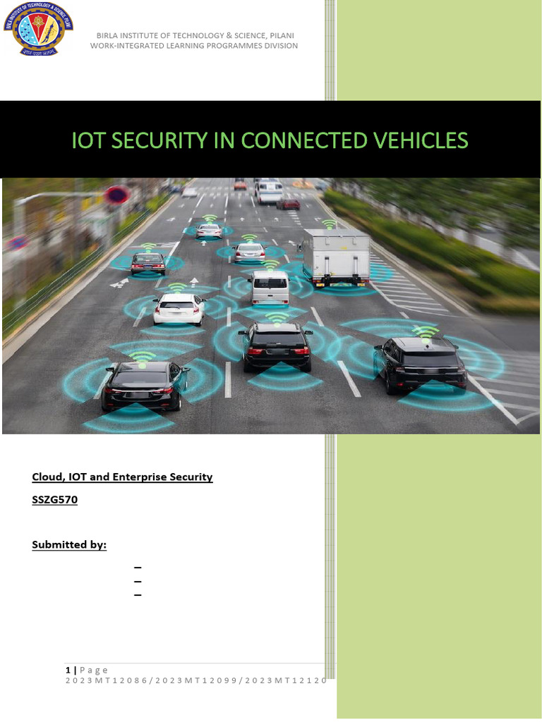 IoT Security Connected Car | PDF | Security | Computer Security