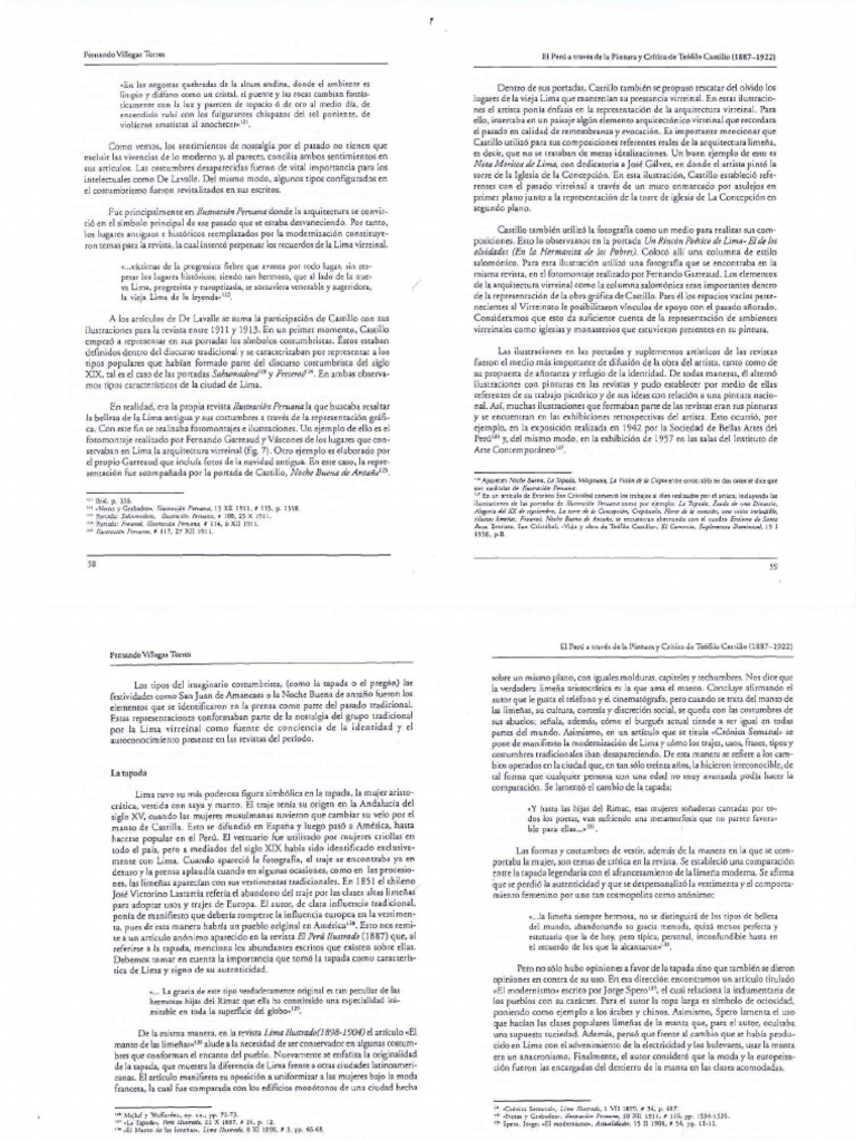 El Peru Atravez de La Pintura y Critica de Teofilo Castillo Pag 31-40 ...